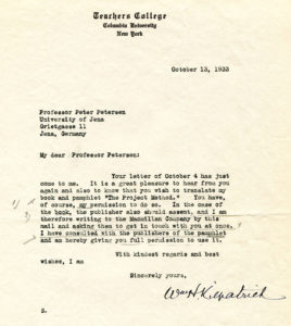 How William H. Kilpatrick’s Project Method Came to Germany ...